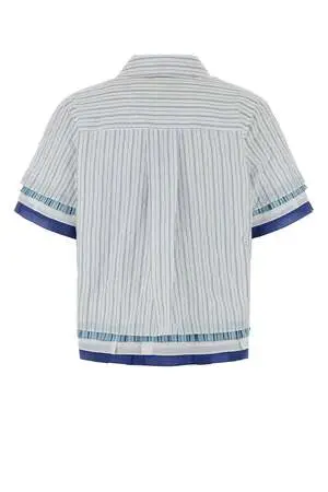 Loewe Embroidered Cotton Blend Shirt - Multicolor