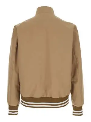 Moncler Reversible Puffer Jacket With Logo Patch - Multicolor