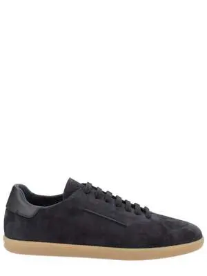Zegna 232 Calf Leather Sneakers - Black