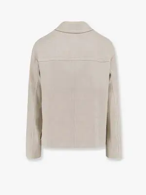 Max Mara Distressed Linen And Cotton Jacket - Multicolor
