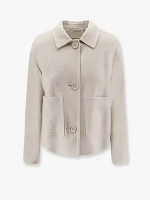 Max Mara Distressed Linen And Cotton Jacket - Multicolor