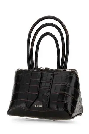 Attico Dark Leather Mini Friday Bag - Brown