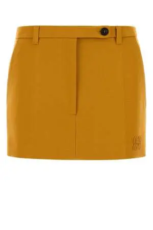 Miu Miu Stretch Viscose Blend Mini Skirt