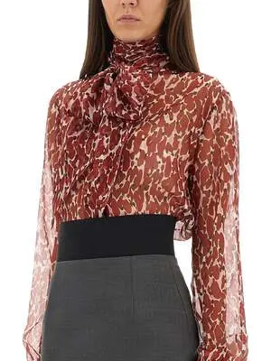 Saint Laurent Printed Silk Shirt