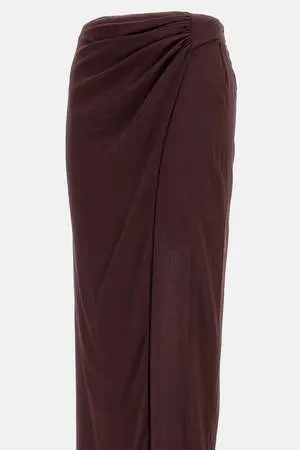 Andamane The Attico Phoebe Wrap Midi Skirt - Multicolor
