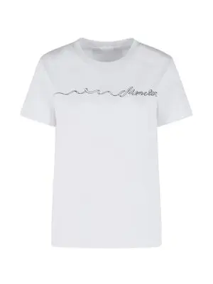 Moncler Logo Cotton T-shirt - Multicolor