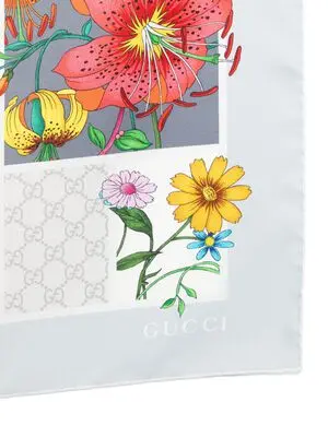 Gucci Printed Silk Foulard - Multicolor