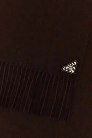 Prada Chocolate Silk Blend Scarf