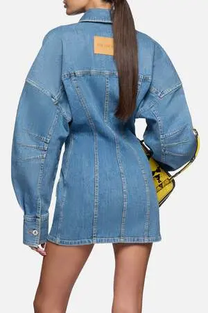 Attico Denim Mini Dress