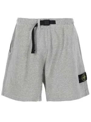 Stone Island Shorts With Logo Patch