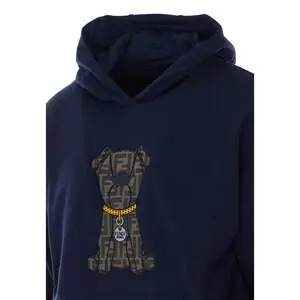 Fendi Logo Dog Printed Hoodie