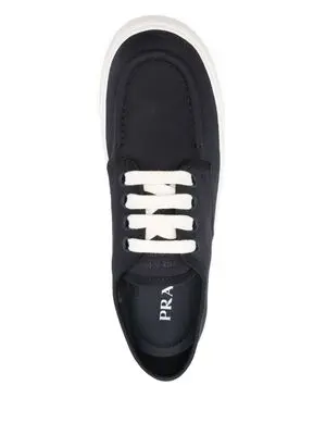 Prada Canvas Lace-up Sneakers - Multicolor