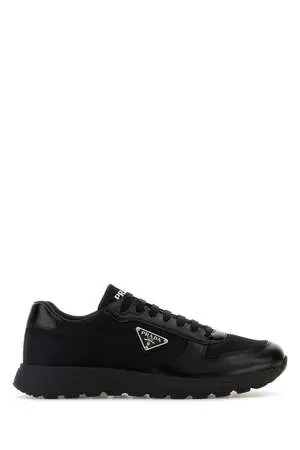 Prada Nylon And Leather Prax 2.0 Sneakers - Black