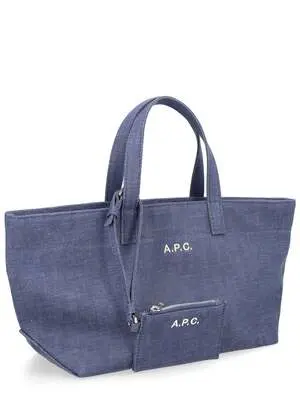 A.p.c. Drummer Small Tote Bag - Blue