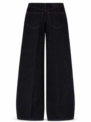 Sportmax Wide Leg Low Waist Jeans
