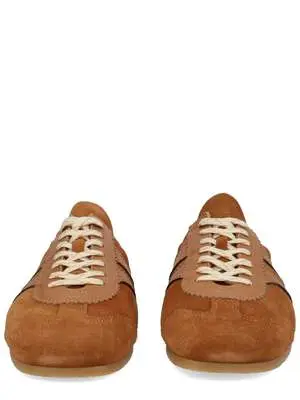 Dries Van Noten Suede Sneaker Mule - Brown