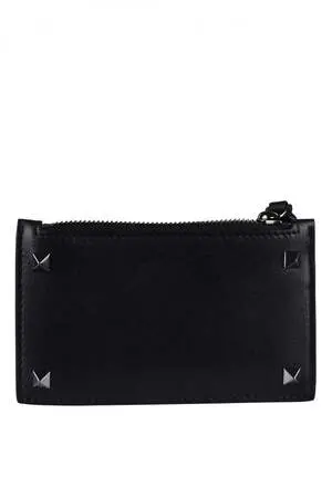 Valentino Garavani Rockstud Card Holder - Black