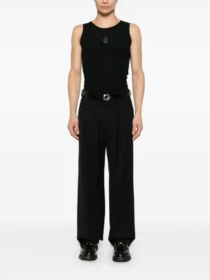 Alexander McQueen Skull Detail Cotton Top