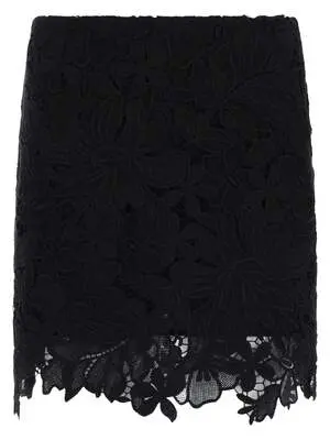 Sportmax Bora Macramé Miniskirt - Black