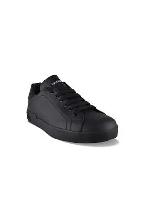 Dolce & Gabbana Portofino Leather Lace-up Sneakers