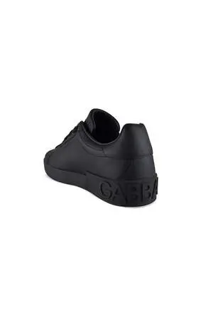 Dolce & Gabbana Portofino Leather Lace-up Sneakers