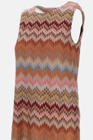 Missoni Sleeveless Crew-neck Mini Dress - Multicolor