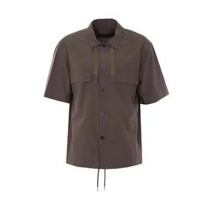 Sacai Short Sleeves Shirt - Brown