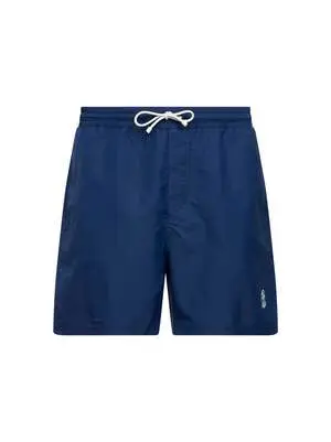 Brunello Cucinelli Nylon Swim Shorts With Embroidered Crest - Multicolor