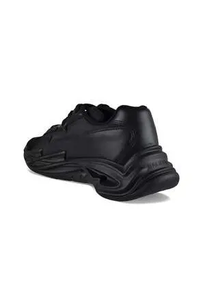 Balmain Run-row Leather And Suede Sneakers