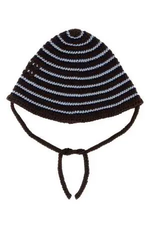 Miu Miu Embroidered Crochet Bucket Hat - Multicolor