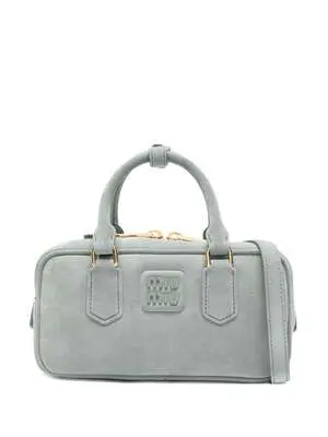 Miu Miu Arcadie Suede Leather Handbag - Multicolor