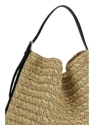 TOTEME Paper Raffia Tote Shoulder Bag
