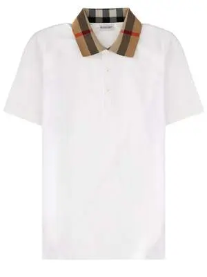 Burberry Cotton Pique Polo - White