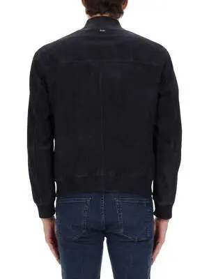 BOSS H-muller Bomber Jacket - Blue