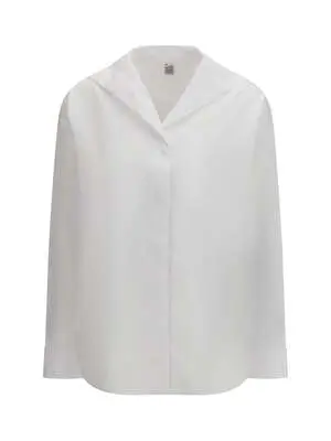 TOTEME High-collar Shirt - White