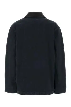 Miu Miu Navy Denim Trucker Jacket - Blue