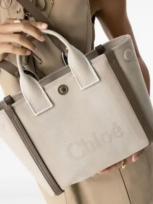 Chloé Small Canvas Tote With Adjustable Strap - Multicolor