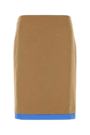 Miu Miu Camel Skirt - Brown