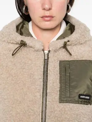 Miu Miu Teddy Blouson Jacket