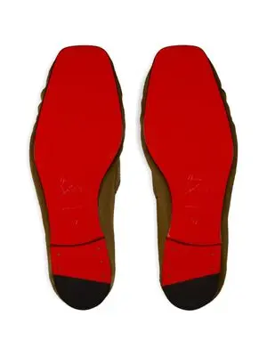 CHRISTIAN LOUBOUTIN Suede Leather Loafers - Multicolor