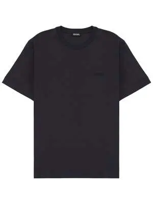 Zegna T-shirt With Logo - Black
