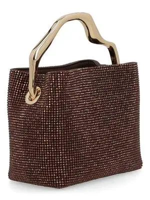 Cult Gaia Solene Mini Embellished Bag - Brown