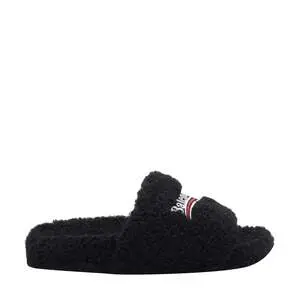 Balenciaga Fuzzy Logo Slides