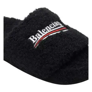 Balenciaga Fuzzy Logo Slides
