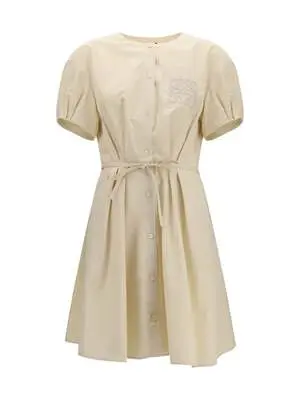 Loewe Button Detailed Day Dresses