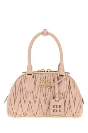 Miu Miu Nappa Leather Arcadie Handbag - Pink