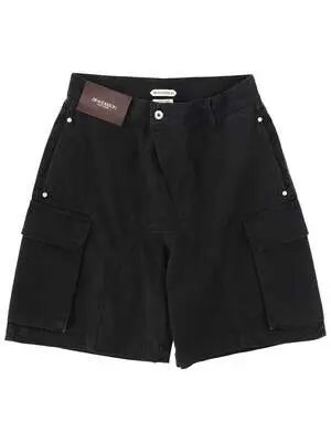 JW Anderson Cargo Shorts With Logo Patch - Black