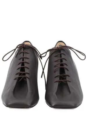 LEMAIRE Lamb Leather Lace-up High Heel Shoes