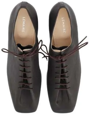 LEMAIRE Lamb Leather Lace-up High Heel Shoes