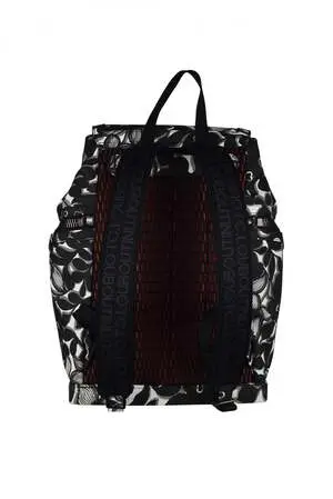 CHRISTIAN LOUBOUTIN Explorafunk Backpack With Floral Motif - Black